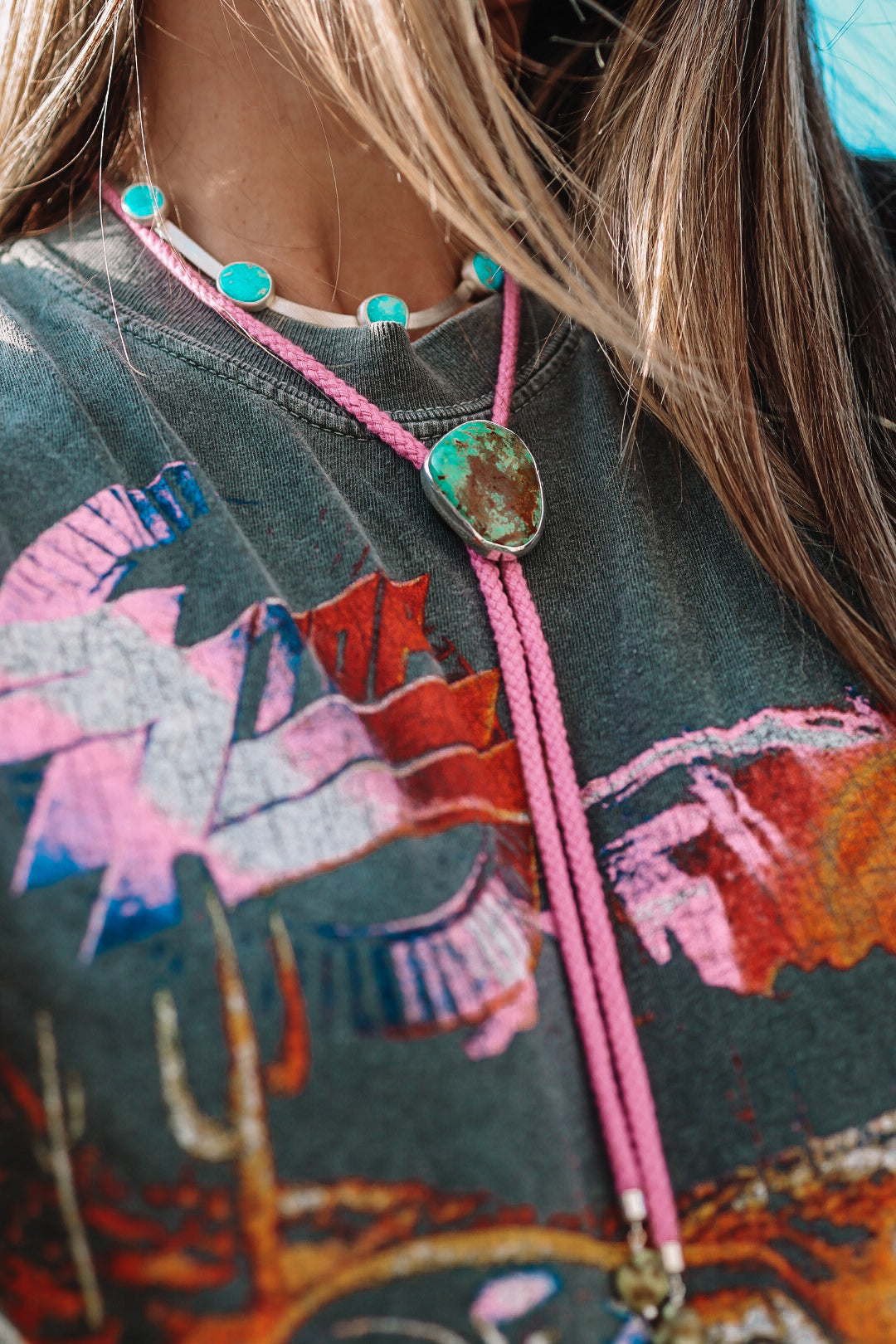 NEON WAVE BOLO-purple & sonoran – RADI~CAL Jewelry Co.